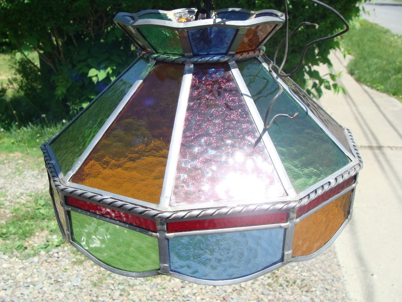 Vintage Stained Glass Multi Color Block Stained Glass Blocks - Etsy