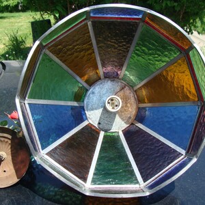 Vintage Stained Glass Multi Color Block Stained Glass Blocks - Etsy