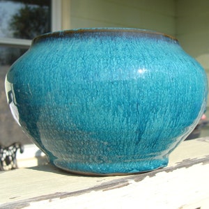 Mid Century Art Pottery Flower Pot Planter Turned Ceramic Red Clay With ...