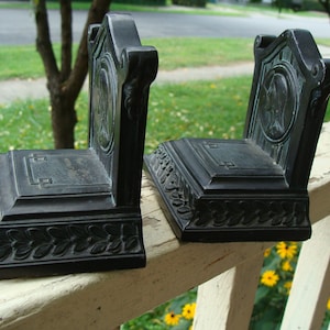 Art Nouveau Christian Bookend Pair With Profile Depiction of - Etsy