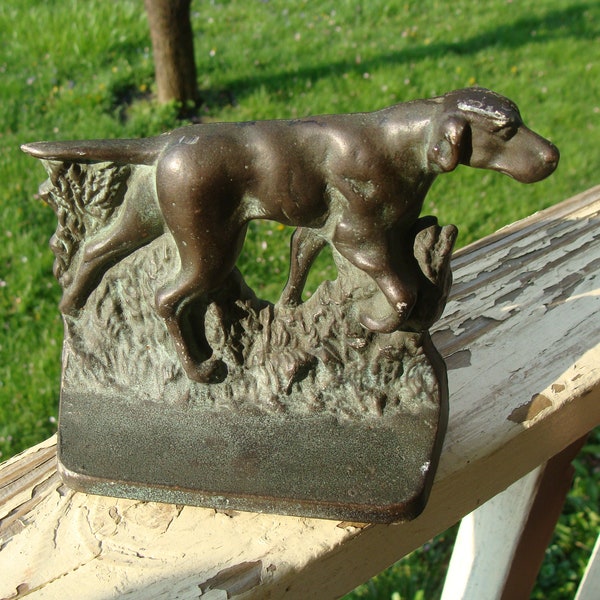Antique Cast Iron Dog Bookends - Etsy