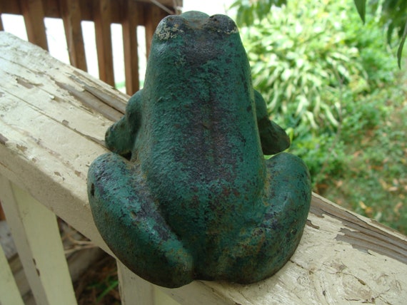 Antique Figural Cast Iron Frog Doorstop Bullfrog Paperweight - Etsy