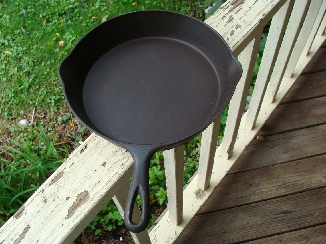 Antique Cast Iron Heat Ring Skillet Sidney Hollow Ware Sidney - Etsy