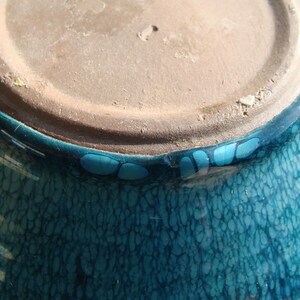 Mid Century Art Pottery Flower Pot Planter Turned Ceramic Red Clay With ...