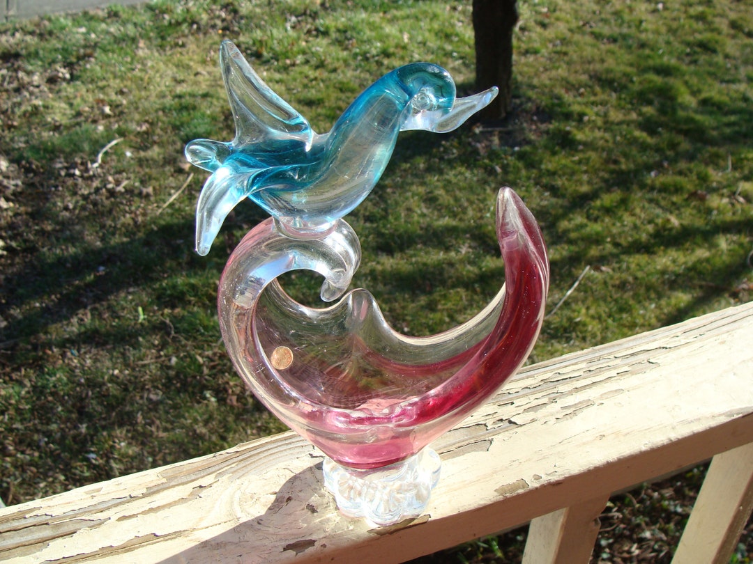 Hand Blown Italian Venetian Murano Art Glass Free Form Stretch Glass ...