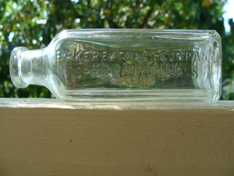 Old Extract Natural Remedy Medicine Bottle From Baker Extract - Etsy