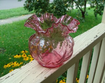 Ruffled Top Vase - Etsy