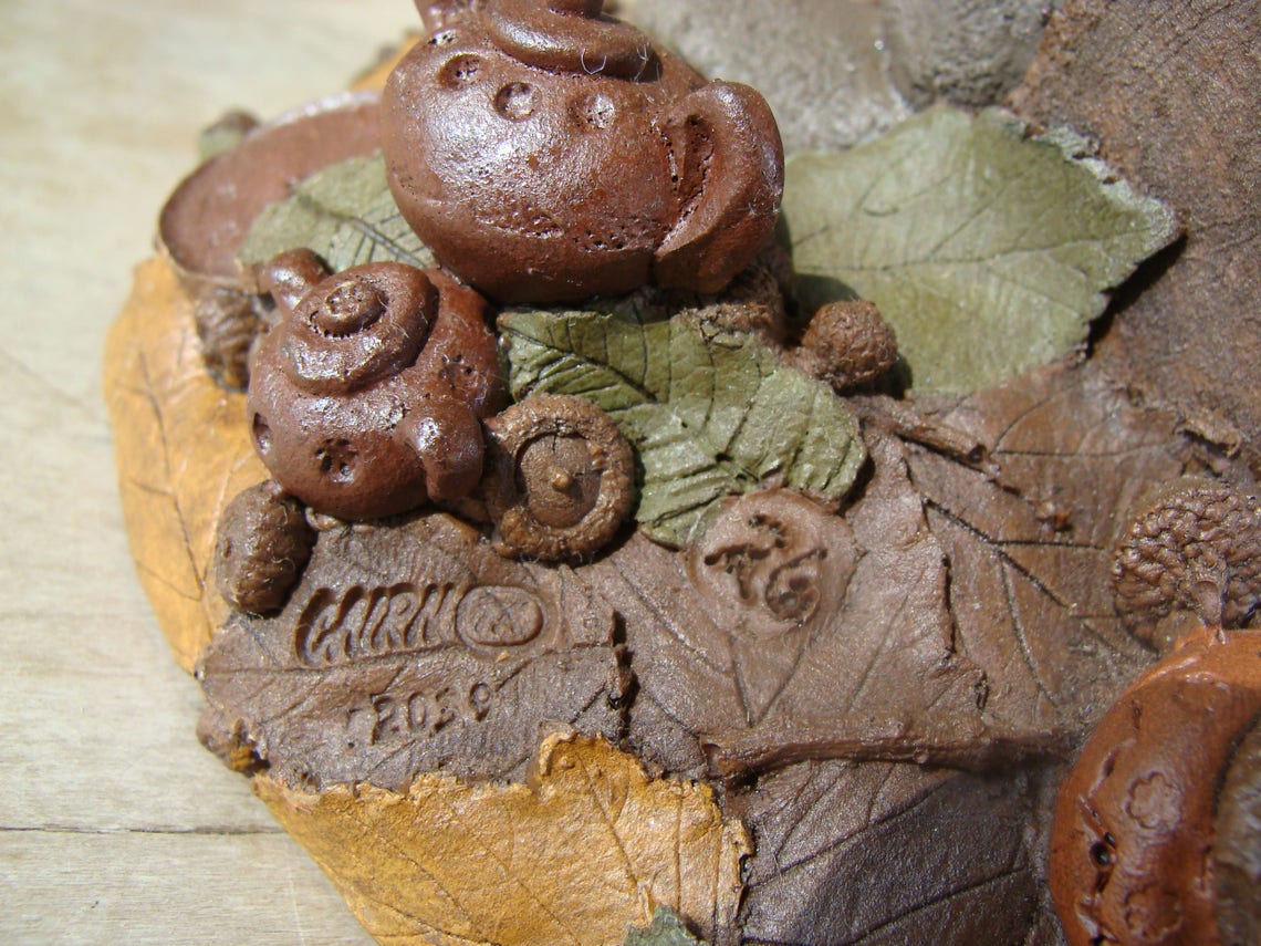 Thomas Clark Pecan Resin Gnome Figurine Potter Sculpture - Etsy