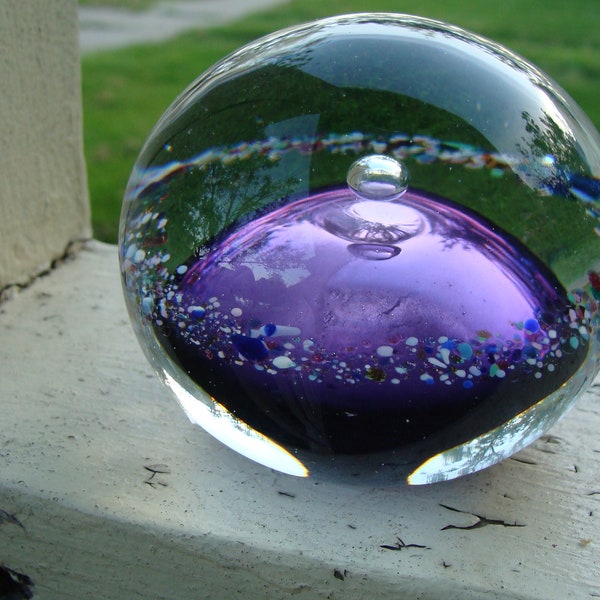 Purple Paperweight - Etsy