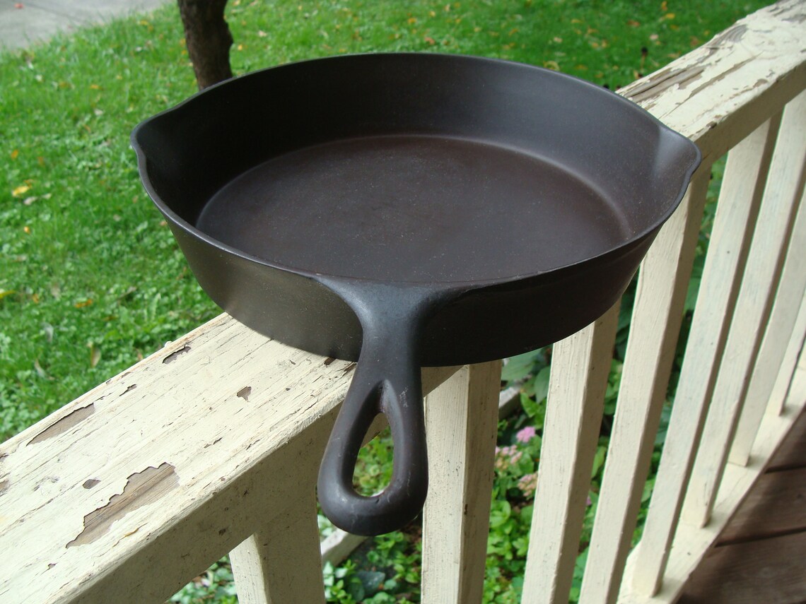 Antique Cast Iron Heat Ring Skillet Sidney Hollow Ware Sidney - Etsy