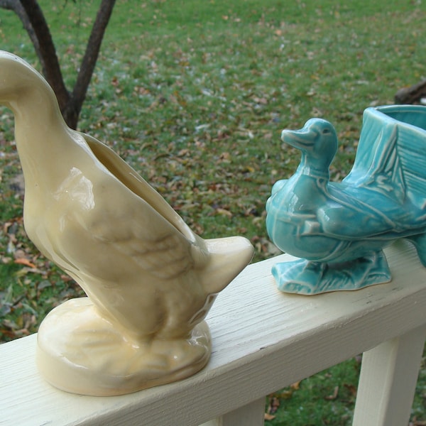 Mccoy Pottery Vase Planter Turquoise - Etsy