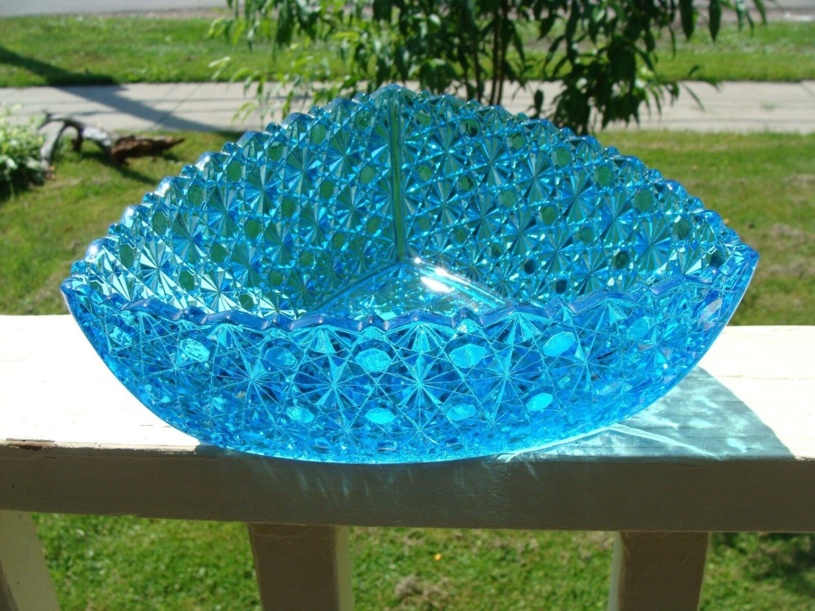 Beautiful Blue Antique Daisy Button Early American Pattern | Etsy