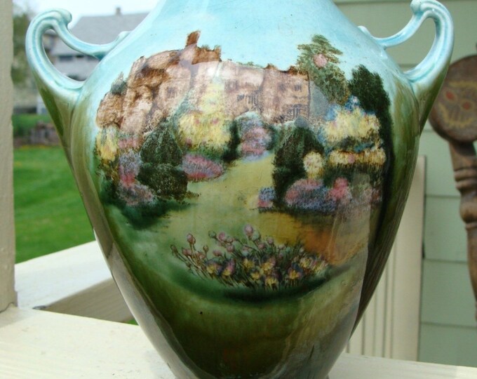 Antique Robert Hanke Art Nouveau Austrian Ceramic Pottery Vase Etsy