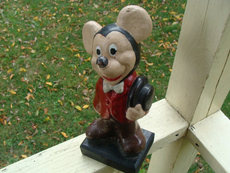 Vintage Folk Art Carnival Circus Prize Mickey Mouse Statue | Etsy