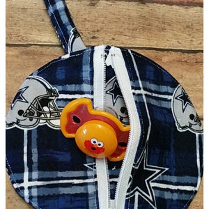 Cowboys Pacifier Pouch, Binky Bag, Pacifier Case, Binky Holder, Dallas ...