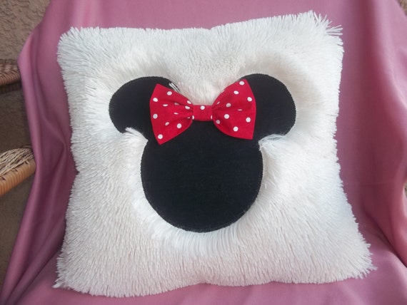 Items similar to Minnie Mouse pillow, very cozy, soft, cuddly, colorful ...