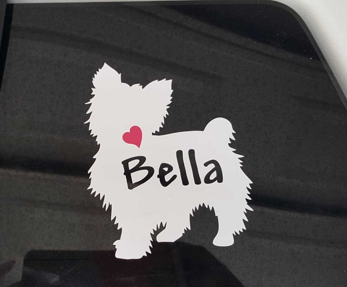 Yorkie Yorkshire Terrier Car Decal Yorkie Dog Decal - Etsy