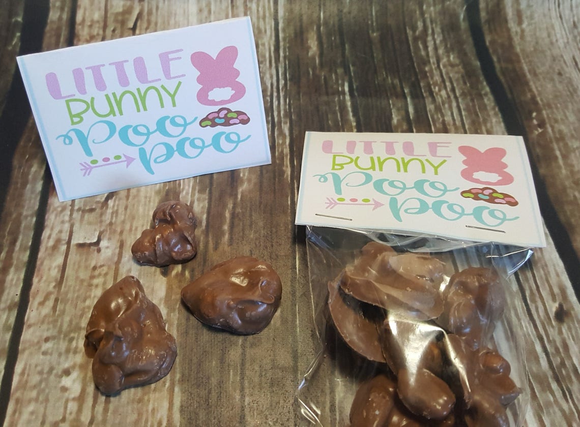 Easter Little Bunny Poo Bag Topper 3 Inch Favor,party,gift,candy ...