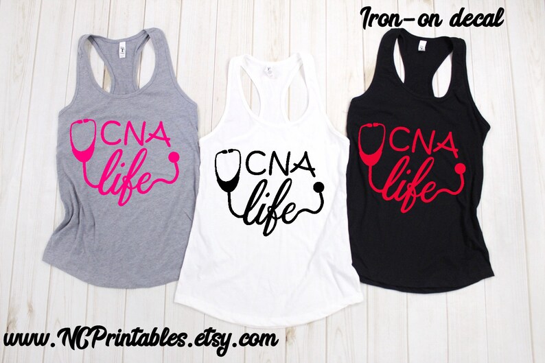 CNA Life Fabric Heat Transfer Iron on Decal Only - Etsy