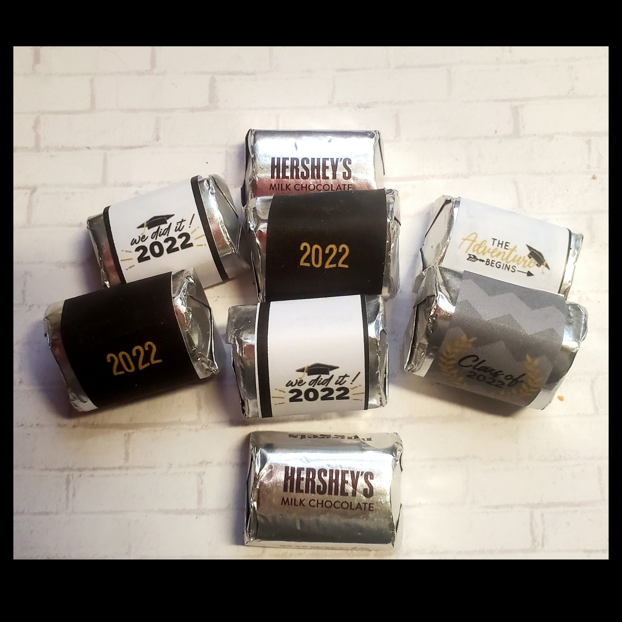 Graduation 2022 Printable Nugget Wrappers 4 Designs DIY Party - Etsy