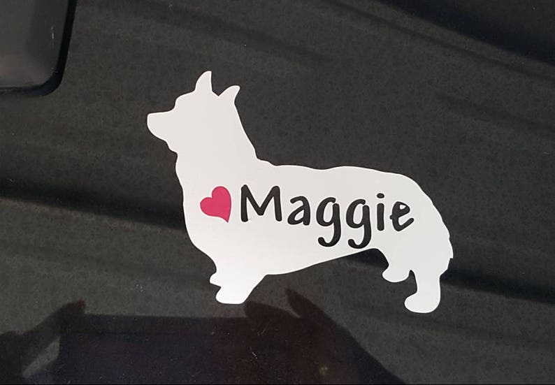 Corgi Car Decal, Corgi Dog Decal, Sticker - Etsy