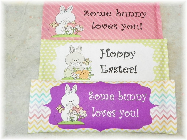 Easter Bunny Hoppy Easter, Wrapper INSTANT DOWNLOAD - Etsy