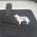 Lab, Labrador Car Decal, Labrador Dog Decal, Sticker, - Etsy