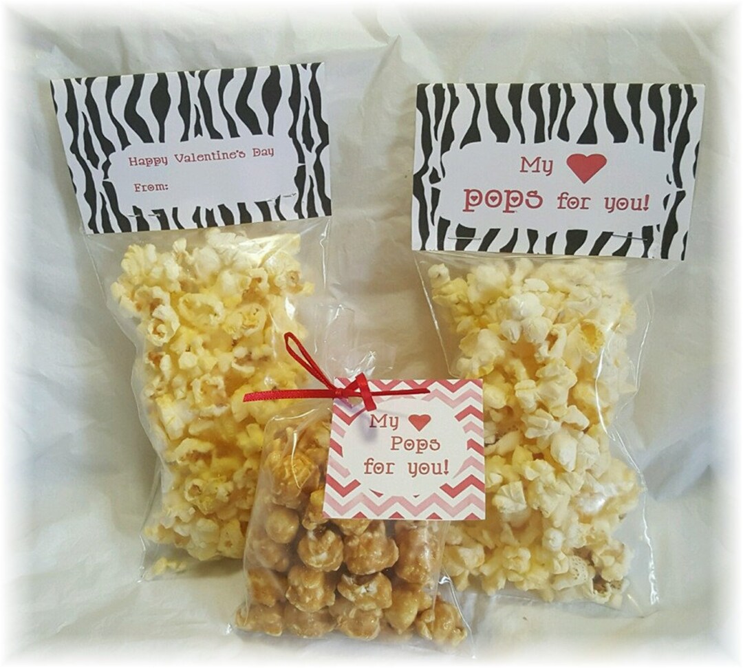 Valentine You Make My Heart Pop Printable Bag Topper, Tag, Party,favor ...