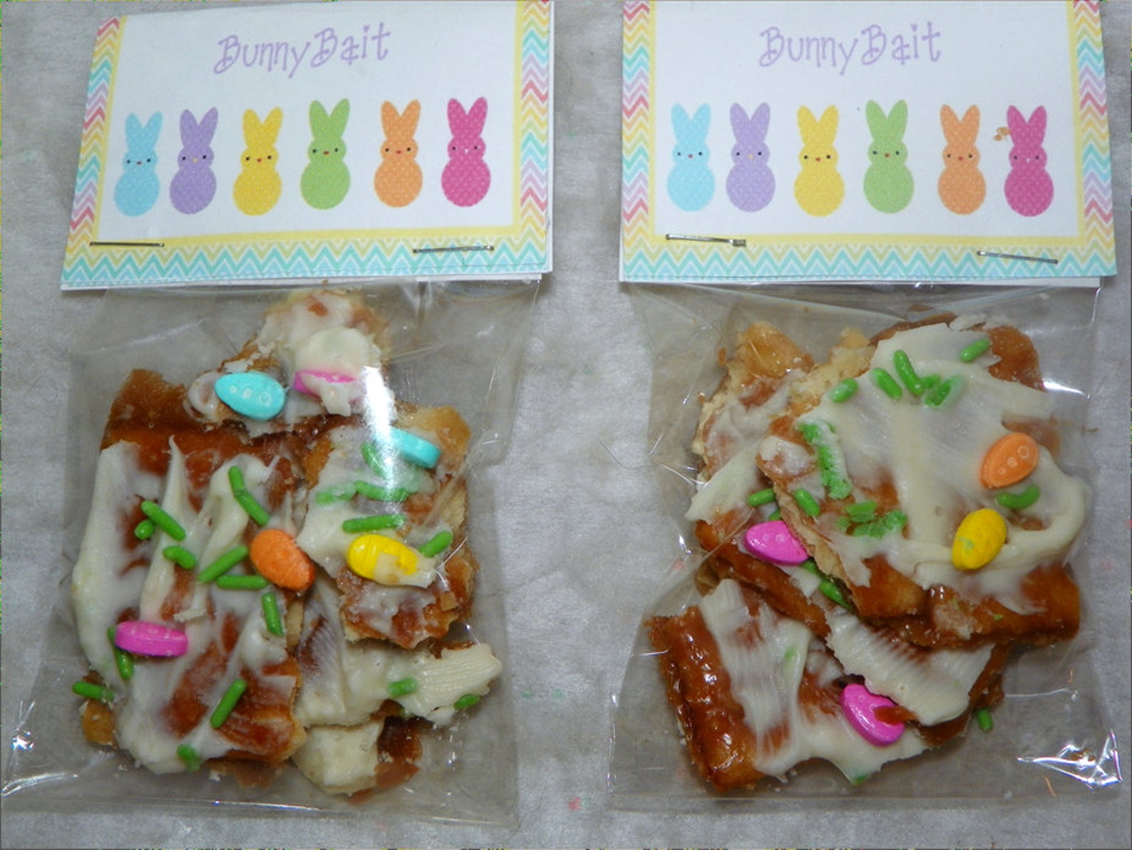 Easter bunny Bait Printable Bag Topperpartyfavor - Etsy