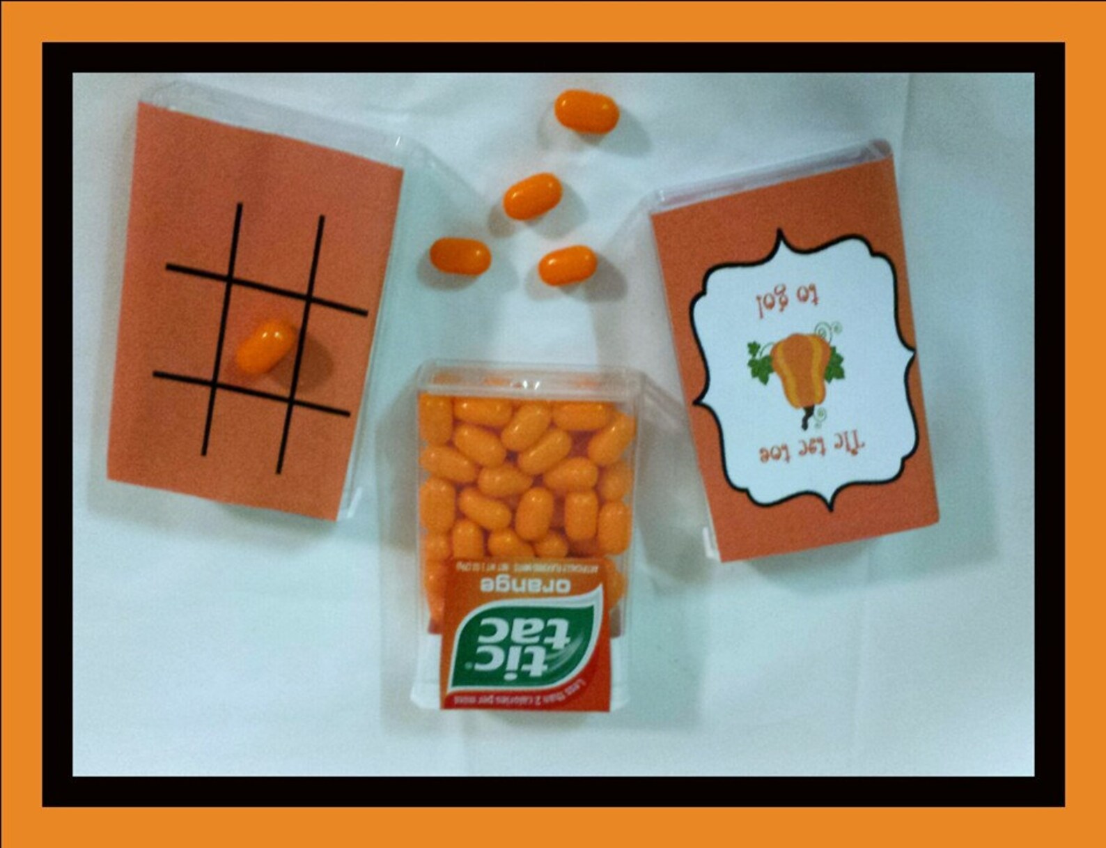 Printable Fall Tic Tac Toe TO GO Labels/game (DIY) - Etsy