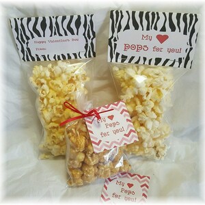 Valentine You Make My Heart Pop Printable Bag Topper, Tag, Party,favor ...