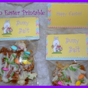 Easter "bunny Bait" Printable Bag Topper,party,favor (DIY) - Etsy