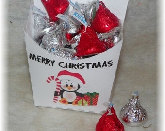 Printable Candy Cane Christmas Favor Box instant Download | Etsy