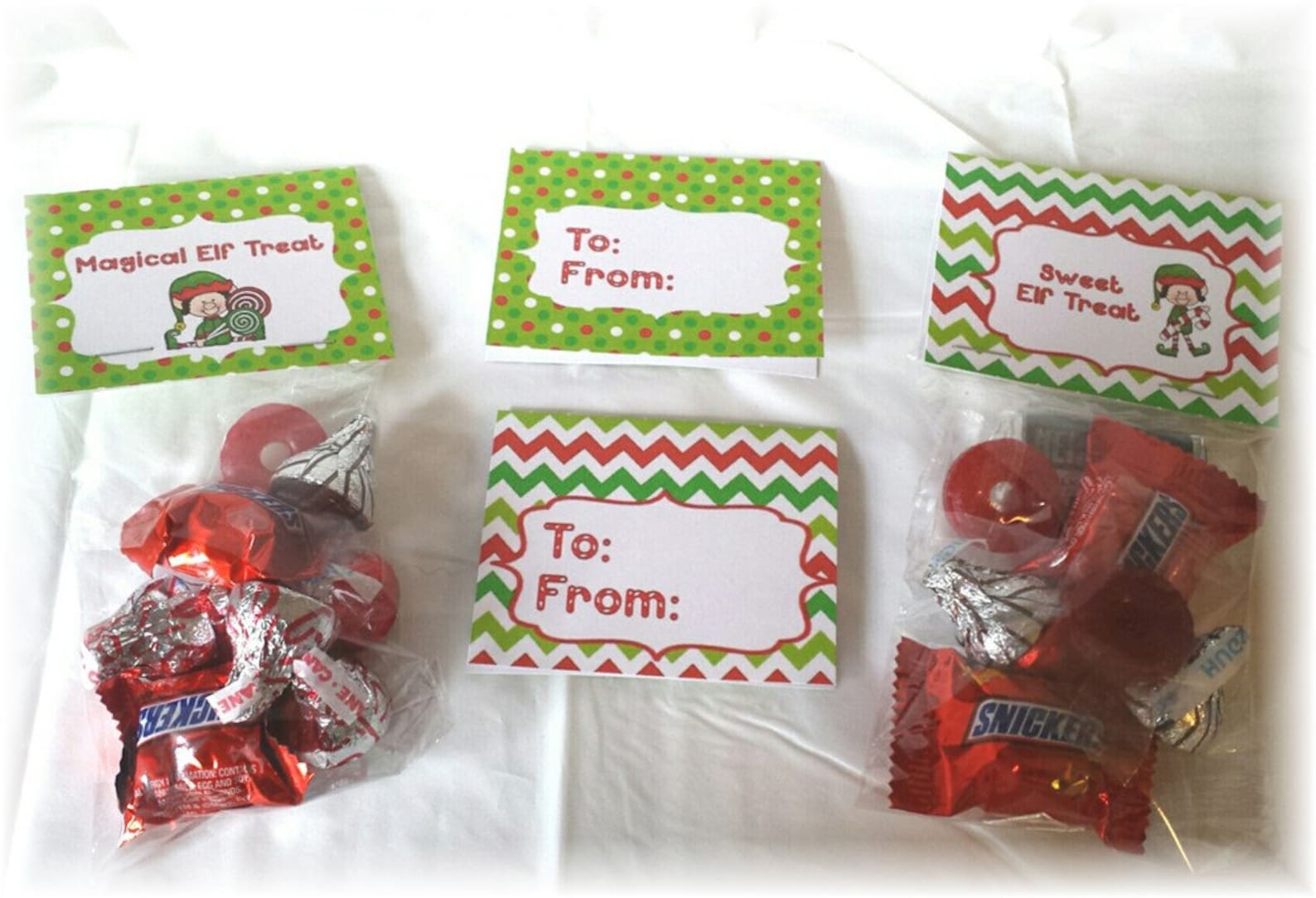 Magical Elf Treat 2 Designs Printable Bag Topperpartyfavor - Etsy