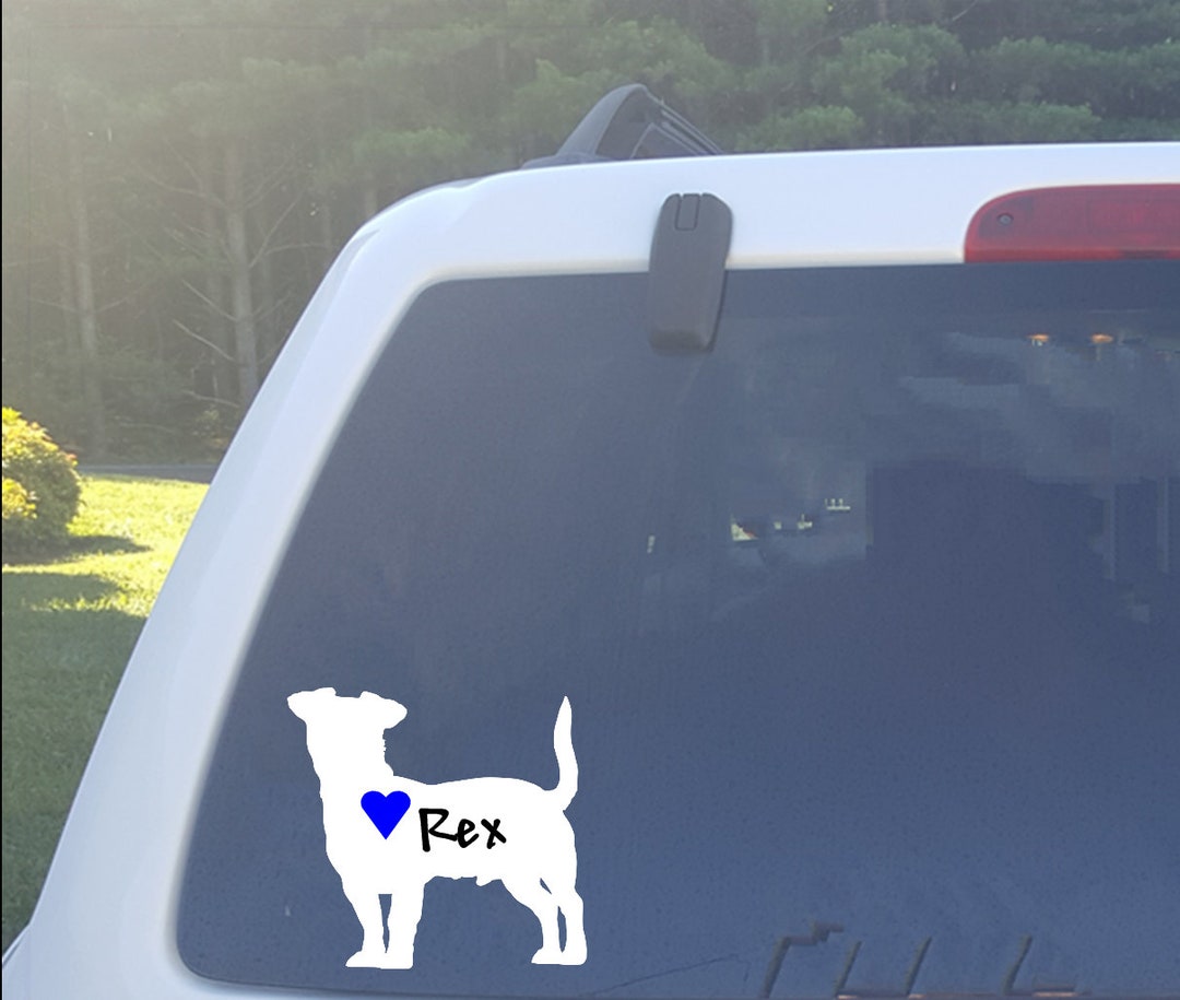 Jack Russell Car Decal, Dog Decal, Sticker, - Etsy
