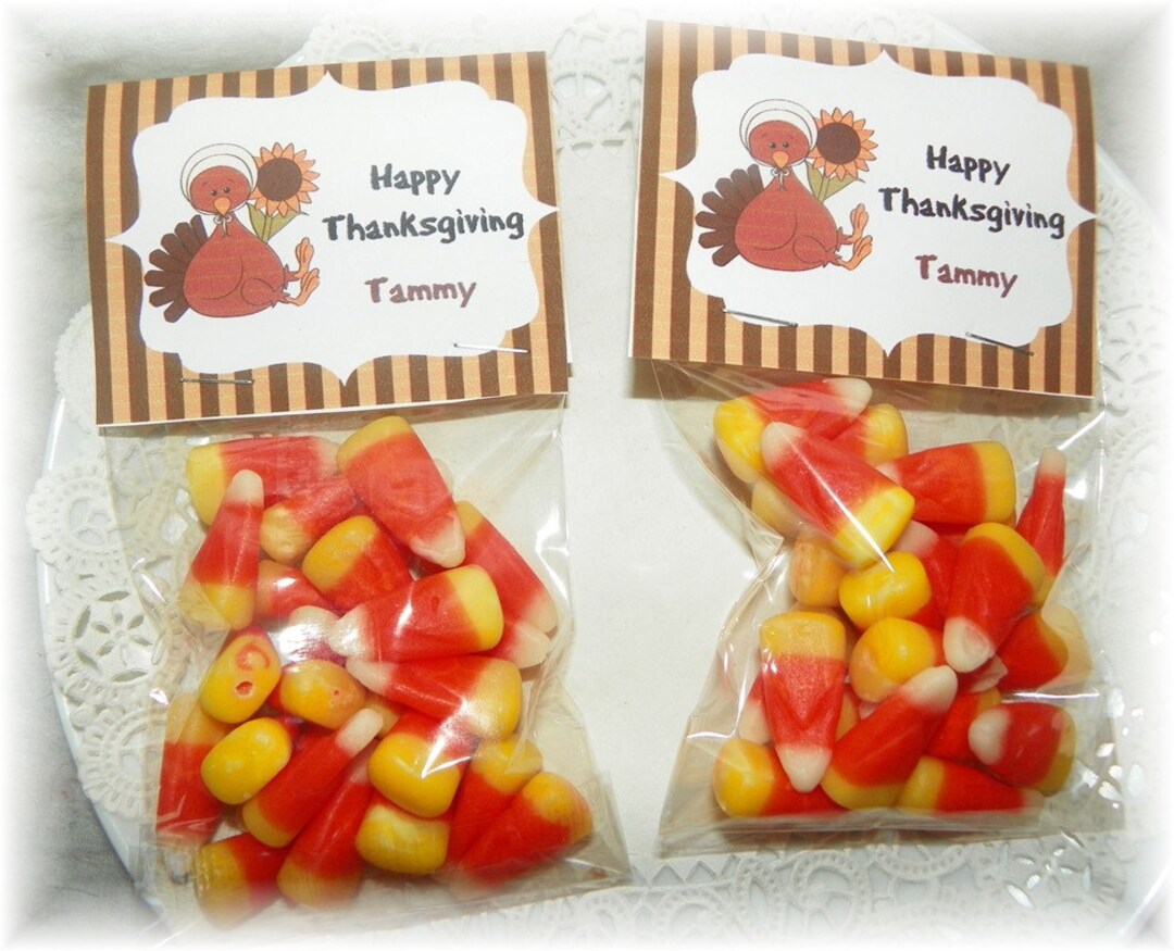 Personalized Printable Thanksgiving Turkey Bag Favor Topper (DIY) - Etsy