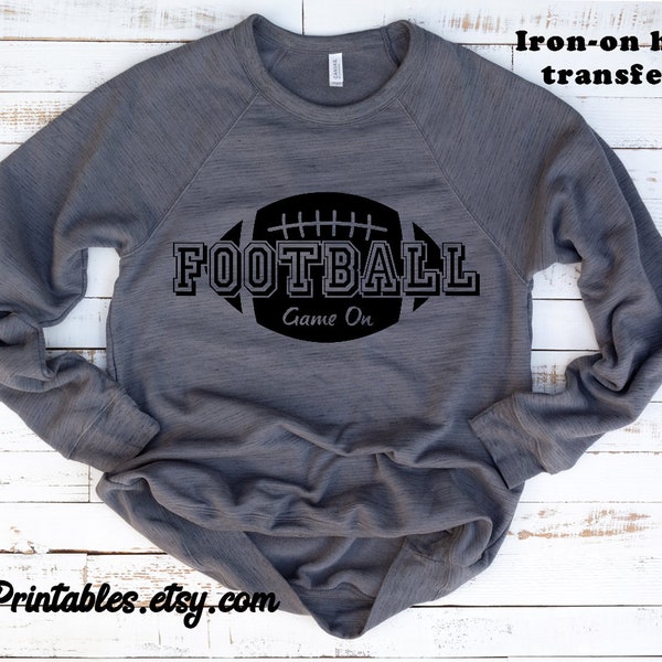 Iron on Football Decal - Etsy