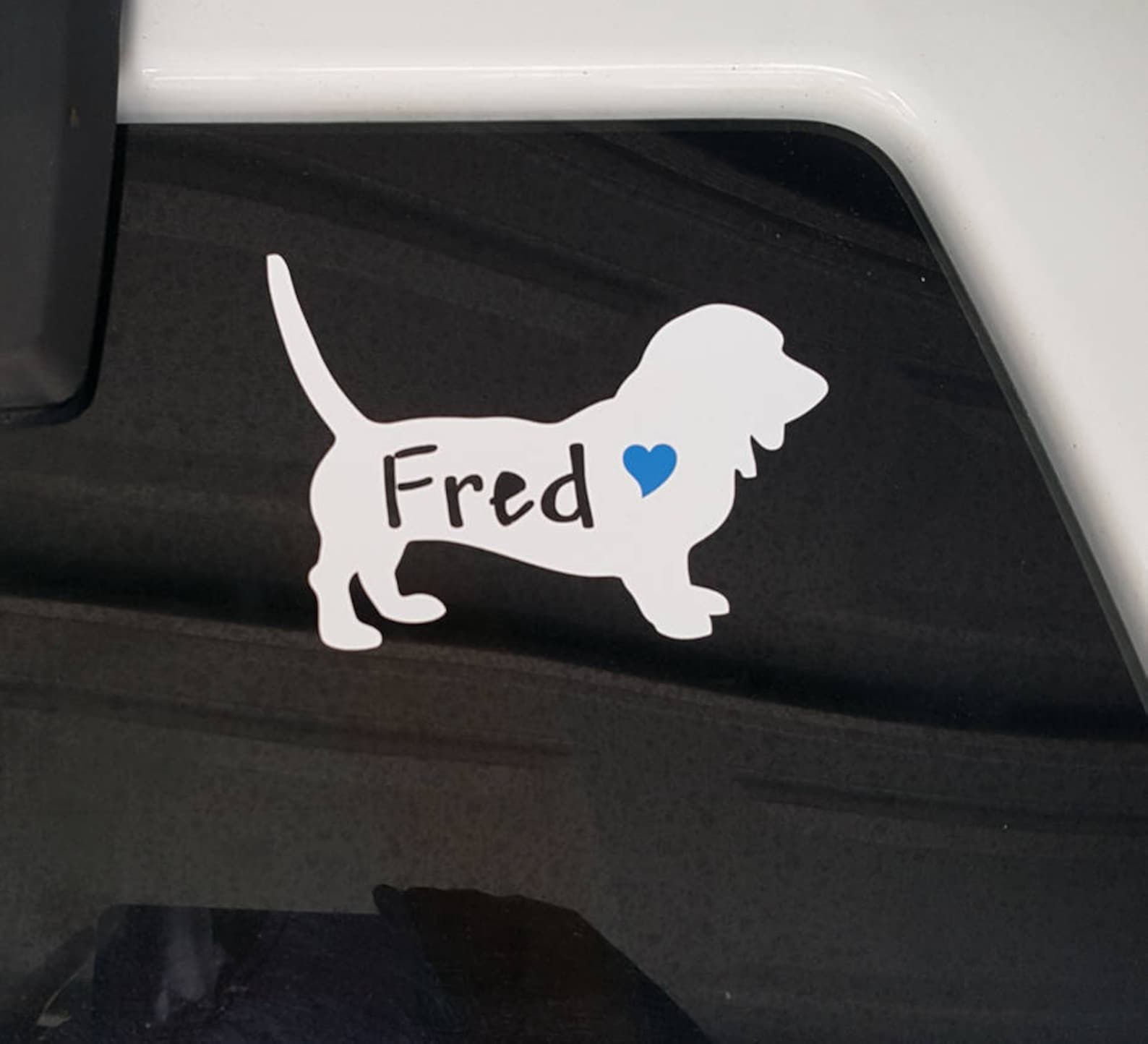 Basset Hound Car Decal Basset Dog Decal Sticker - Etsy