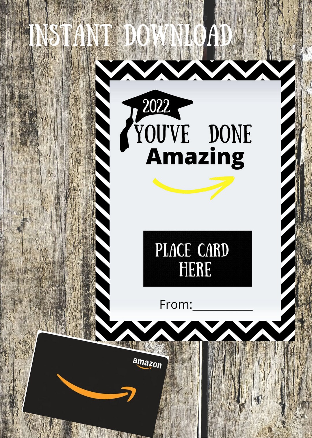 Printable Graduation Gift Card Holder DIY Instant Download - Etsy
