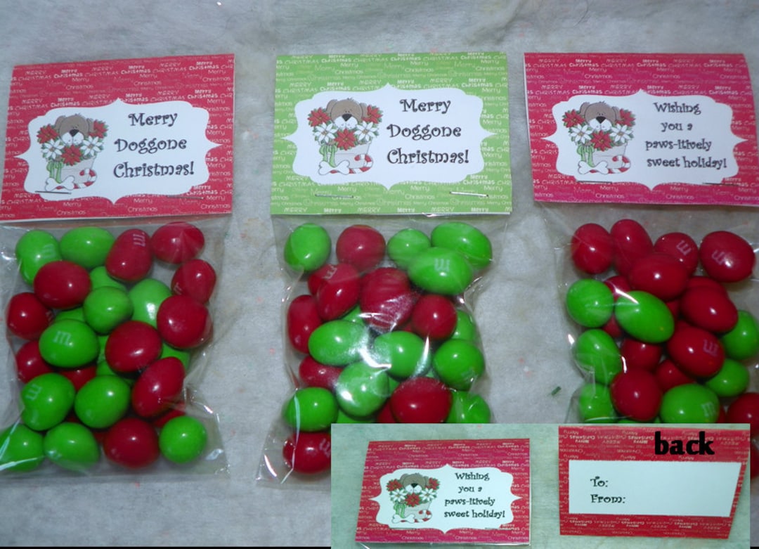 Christmas Dog Lovers Printable Bag Topper,party,favor (DIY) - Etsy