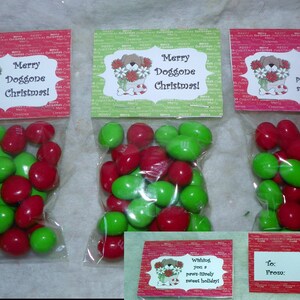 Christmas Dog Lovers Printable Bag Topper,party,favor (DIY) - Etsy