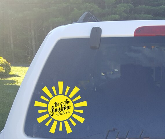 Sunshine Car Decal