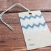Letterpress Chevron Gift Tag - Set of 6 - Etsy
