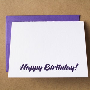 Happy Birthday Letterpress Greeting Card - Etsy