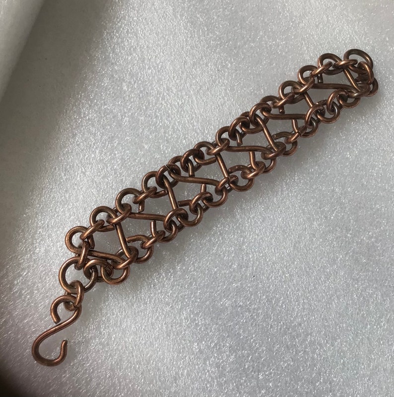 Pure Copper Handmade Chain Bracelet Medieval Jewelry Chainmail Jewelry ...