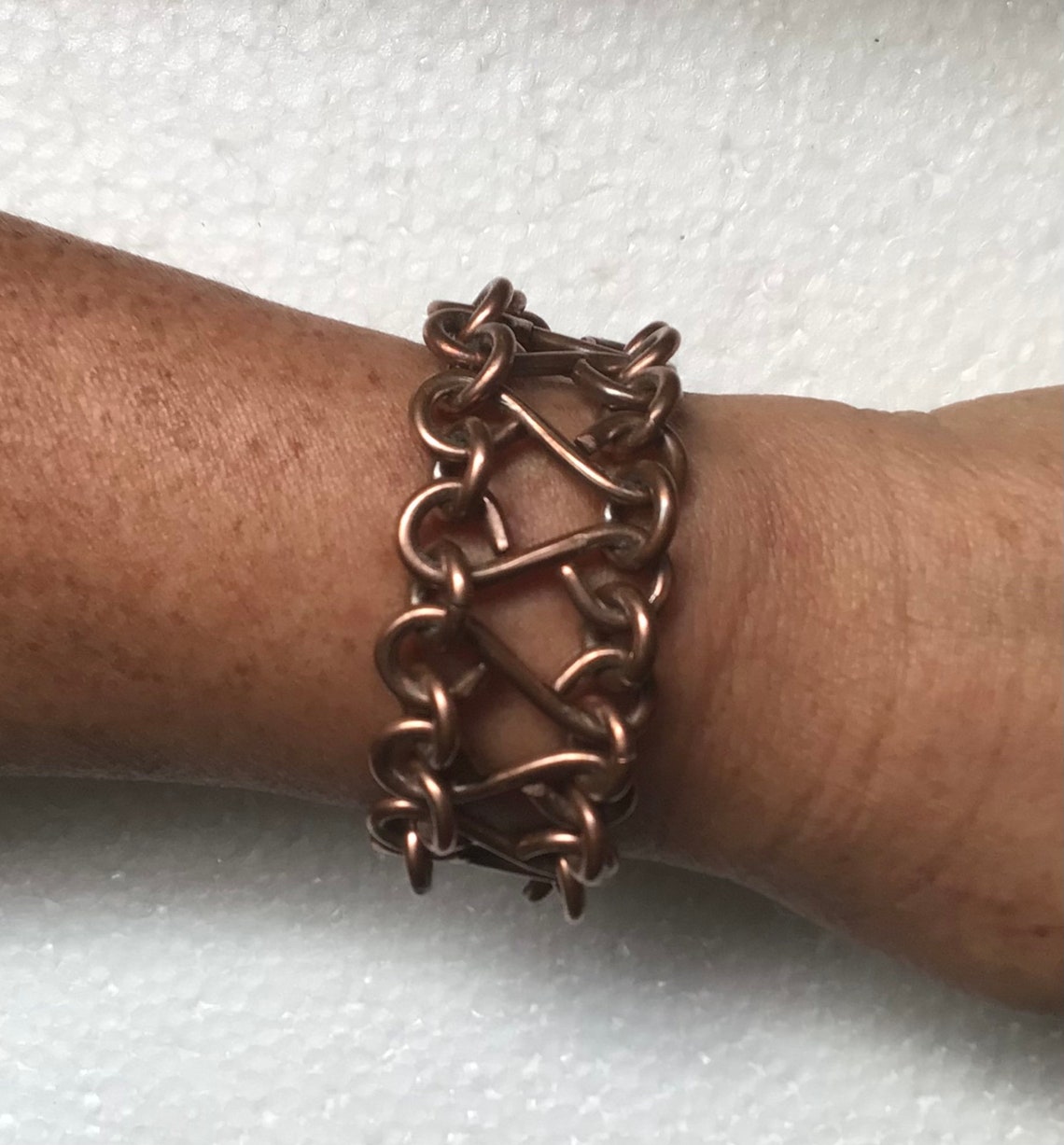 Pure Copper Handmade Chain Bracelet Medieval Jewelry Chainmail Jewelry ...