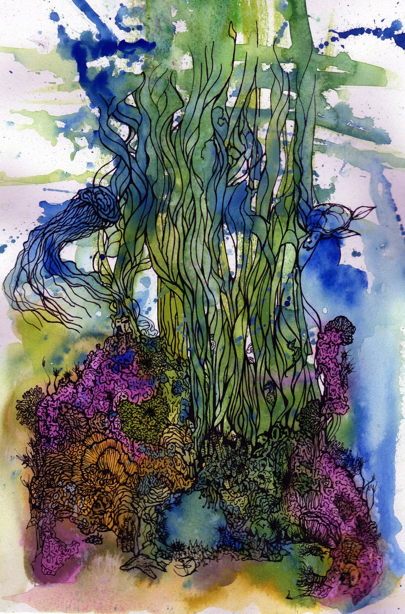 Ocean Oasis Print - Etsy