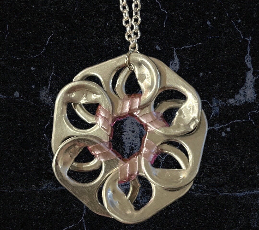 Handmade Recycled Pop Tab Flower Handmade Fashion Flower Soda Can ...