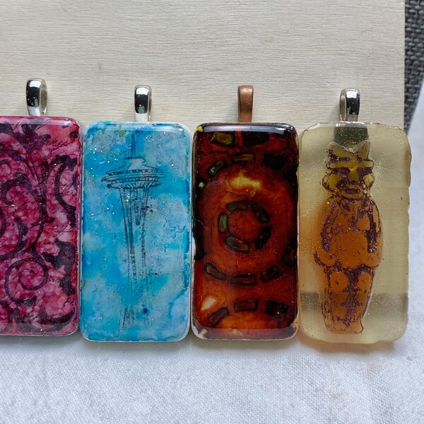 Domino Pendant - Etsy