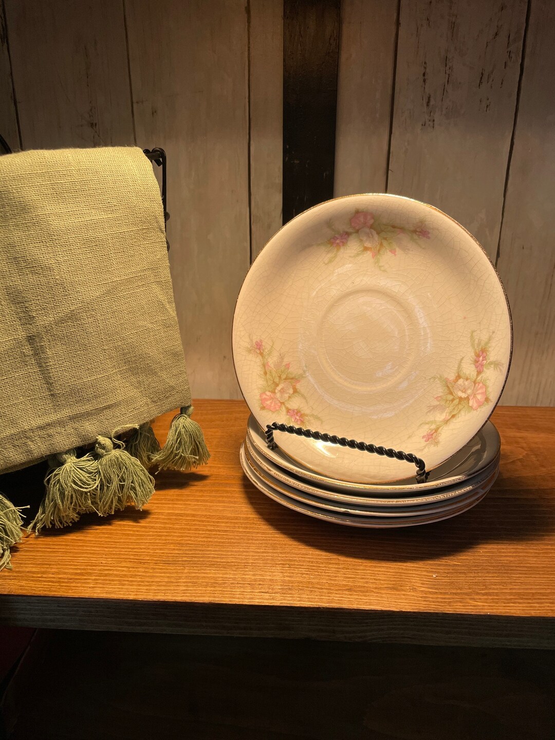 Set of 5 Vintage Avon China Saucers Flower 1940's Pattern Avon China ...